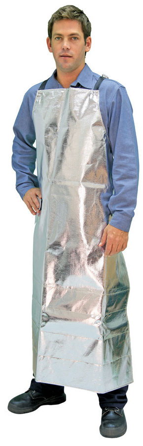 Aluminised Aramid Apron with Adjustable Straps