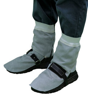 Spat Leather With Elastic Top And Removeable Strap And Buckle